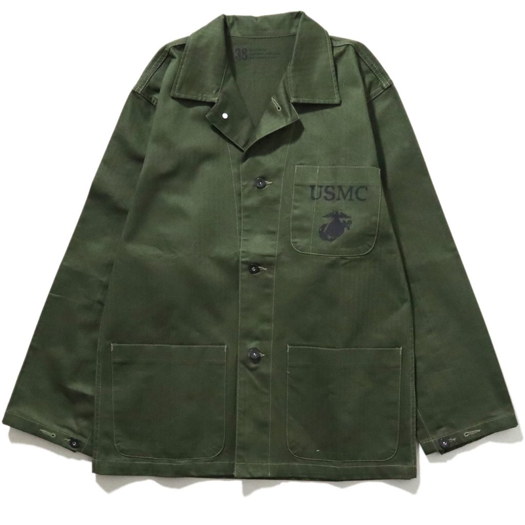 第二次大戦時、アメリカ海兵隊に着用された『USMC HBT ユーティリティー ジャケット』を再現！ ｜ HOUSTON-BOOK