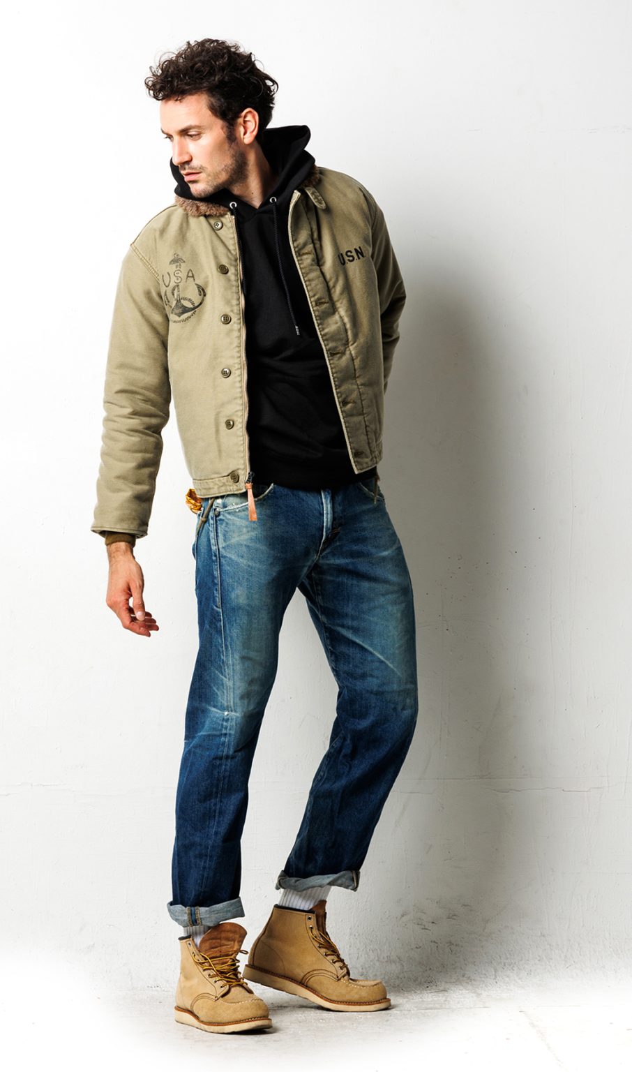 TYPE1 DENIM JKT T-BACK ｜ HOUSTON-BOOK